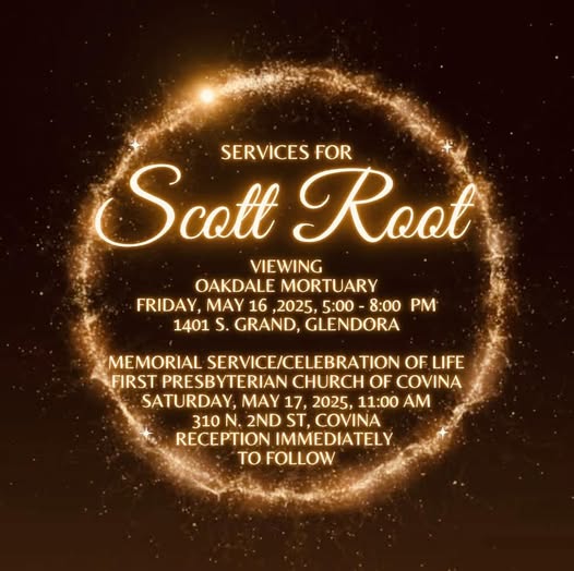 Scott Root Memorial Service & Celebration of Life Information ...